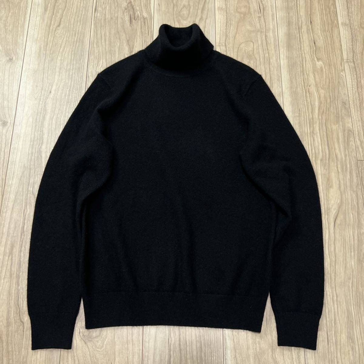 【目立った傷や汚れなし】★送料360円★カシミア100% UNIQLO ユニクロ カシミヤ ニット セーター 長袖 サイズS 黒 ブラック ...