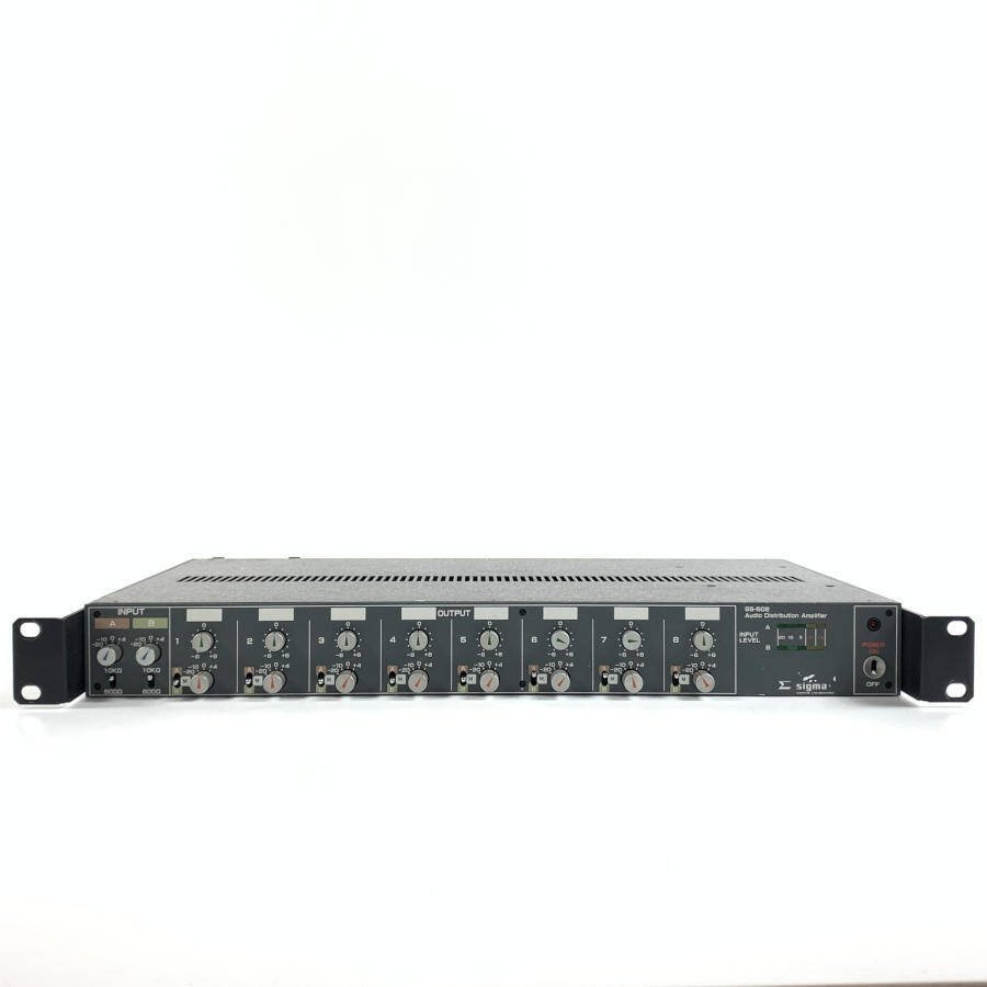 【やや傷や汚れあり】★SIGMA シグマ SS-502 Audio Distribution Amplifier 音声分配器 音声分配アンプ★ ...