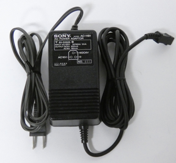 【傷や汚れあり】 SONY MSX HITBIT HB-10 ブラック用ACアダプター AC-HB1 DC6V 900mA AC16V ...