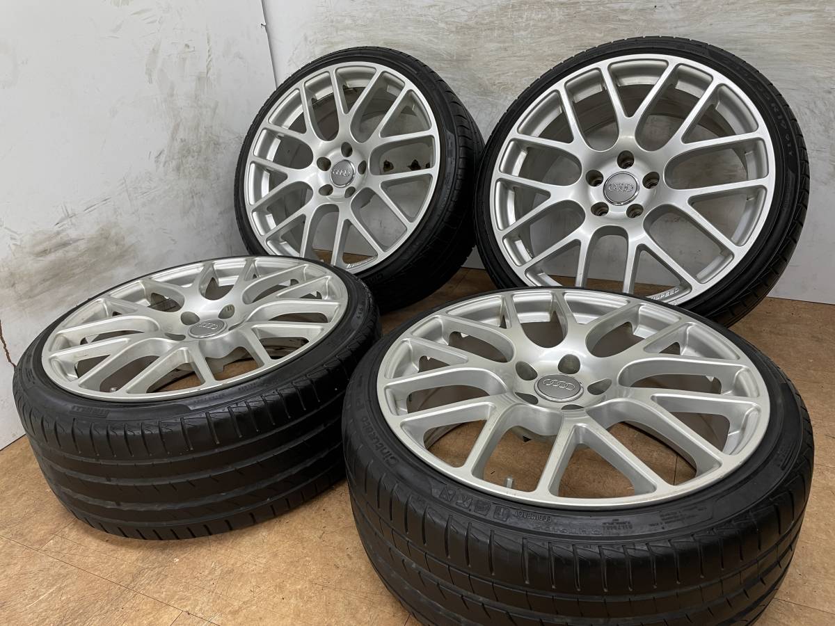 【やや傷や汚れあり】送料無料！NEUSPEED RSE14 19インチ 9J +40 PCD112 ピレリ 5H 235/35R19 アウディ ...