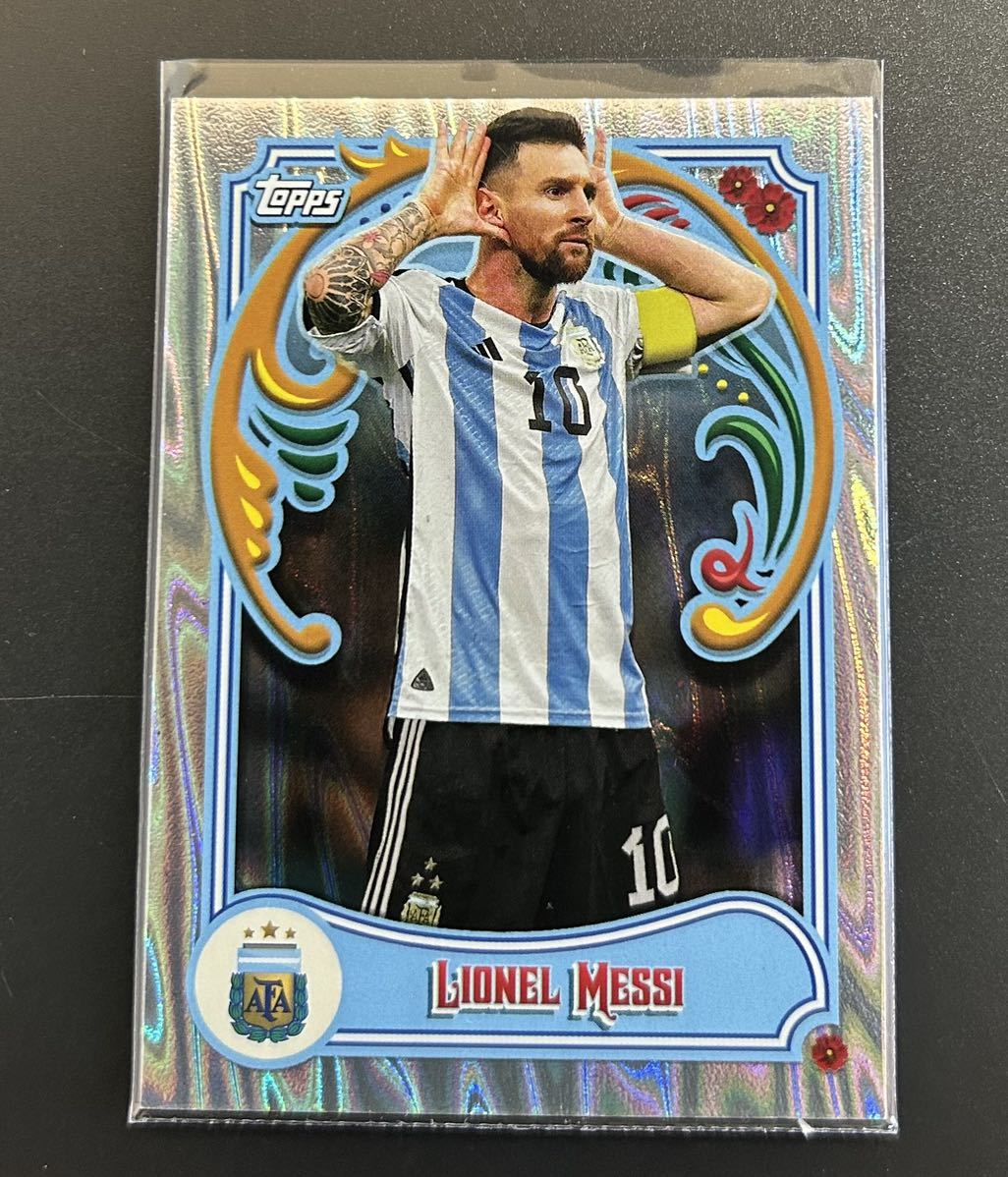 【未使用に近い】2023 Topps Fileteado Argentina Lionel Messi Tango Parallel #20 ...