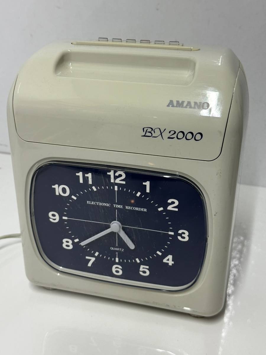 【傷や汚れあり】AMANO アマノ BX2000 タイムレコーダー 現状品の落札情報詳細 - ヤフオク落札価格検索 オークフリー
