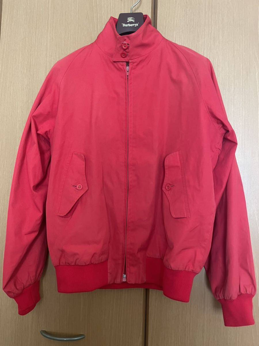 【やや傷や汚れあり】バラクータG9 BARACUTA ハリントンジャケット ヴィンテージ 70s～80s 英国製 AERROジップ スイングトップ ジャケット レッド 38程度の落札情報詳細 ...