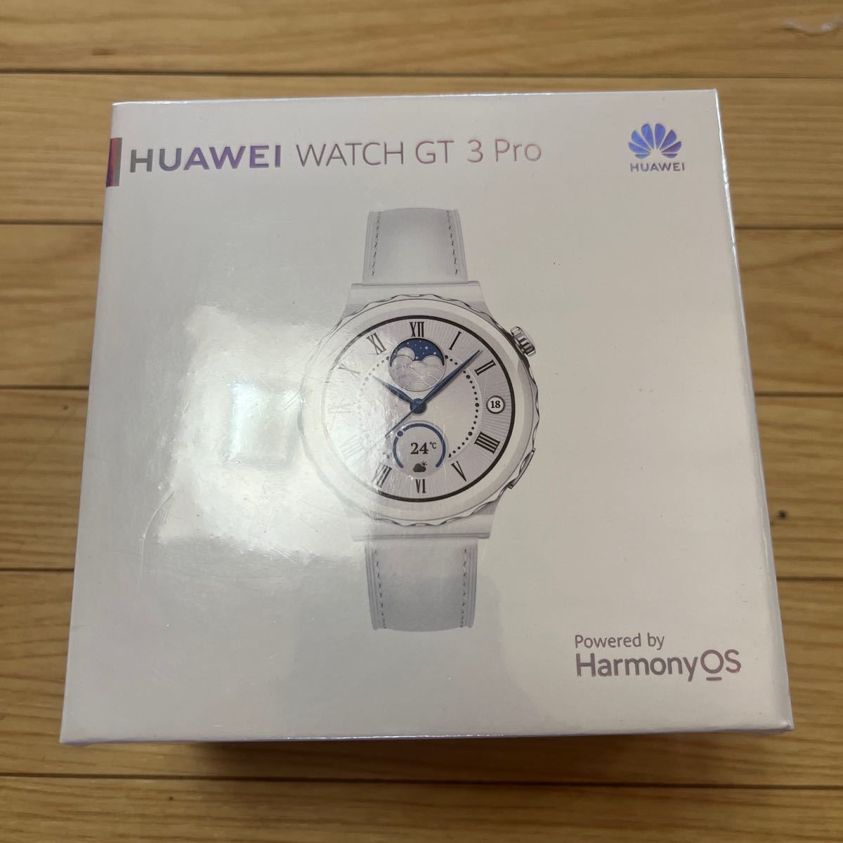 【未使用】新品未開封 Huawei Watch Gt 3 Pro 43mm スマートウォッチ クラシックモデル シルバー Ios