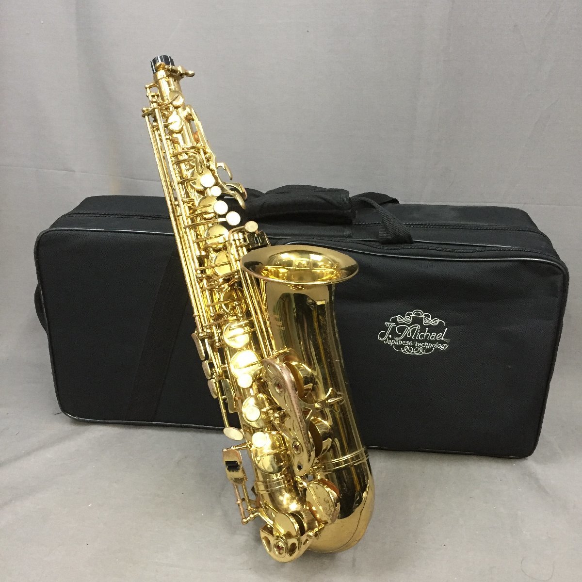 【傷や汚れあり】f146*140【現状品】f146-2311- 748 J.Michael AL-500 アルトサックス セミハードケース付の ...