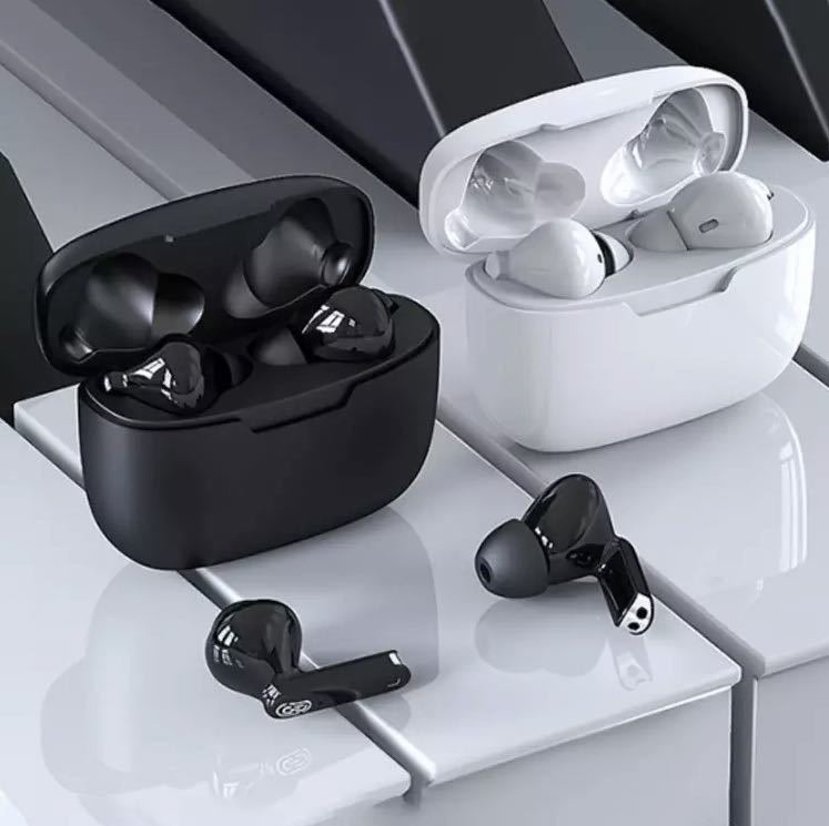 【未使用】最新型 新品 ワイヤレスイヤホン Y113 黒 Bluetooth TWS 充電ケース付 カナル型 高品質 Android ...