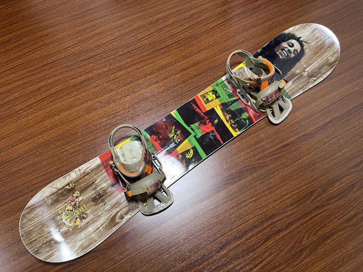 【やや傷や汚れあり】レア希少ボブマーリーコラボ BURTON バートン WHAMMY BOB MARLEY/BOBMARLEY 153cm ...
