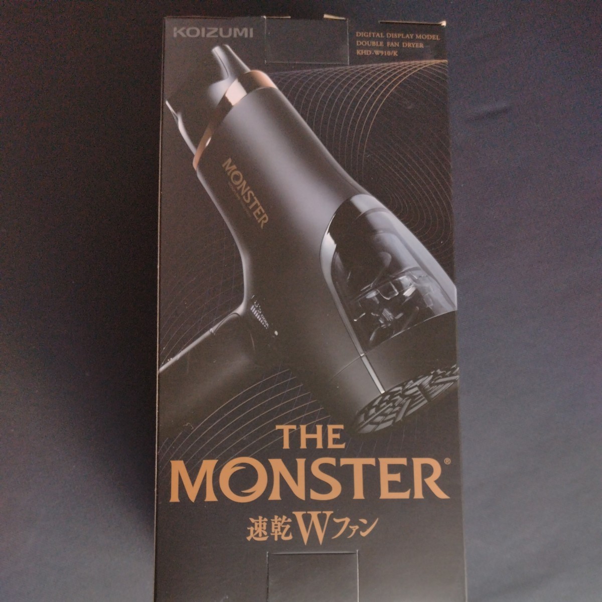 【未使用】コイズミKOIZUMI ドライヤー(KHD-W910/k) MONSTER速乾Wファン ブラック色 デジタル表示 大風量 頭皮 スカルプ プロ愛用新品未開封の落札情報詳細 ...