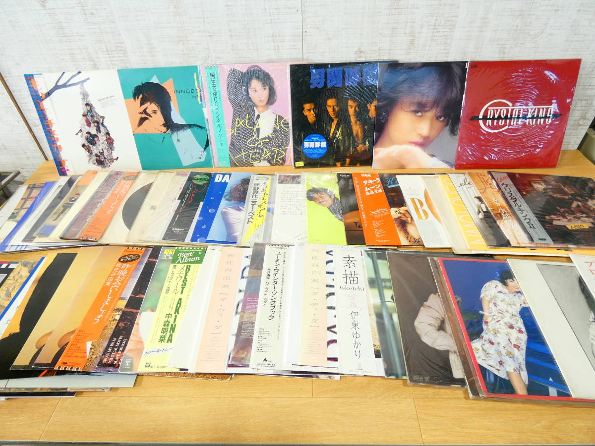 【やや傷や汚れあり】 昭和 Pops 歌謡曲 アイドル Lpレコード 約50点 まとめて チェッカーズ 吉川晃司 クリスタルキングなど