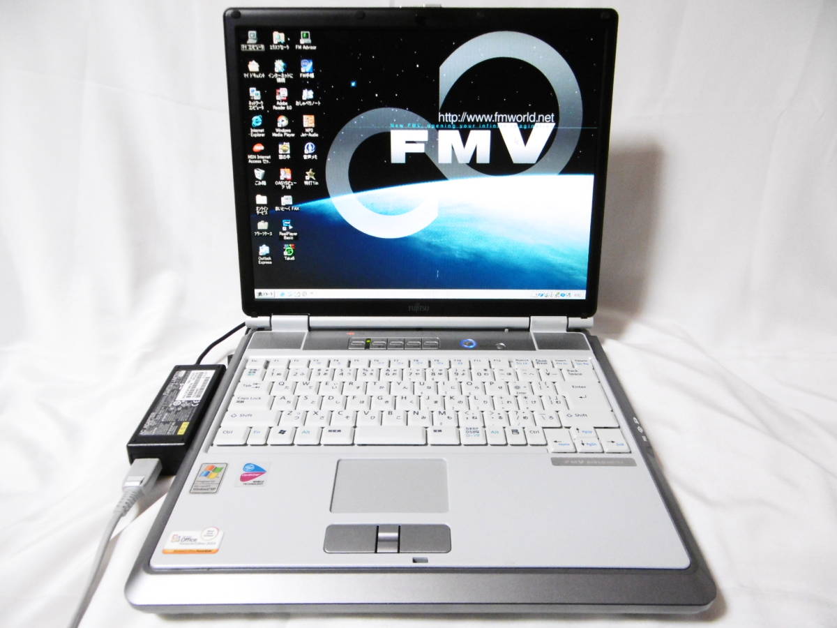【目立った傷や汚れなし】OS Windows 98 SE FMVノートPC BIBLO NB75J Pentium M 725 Intel ...