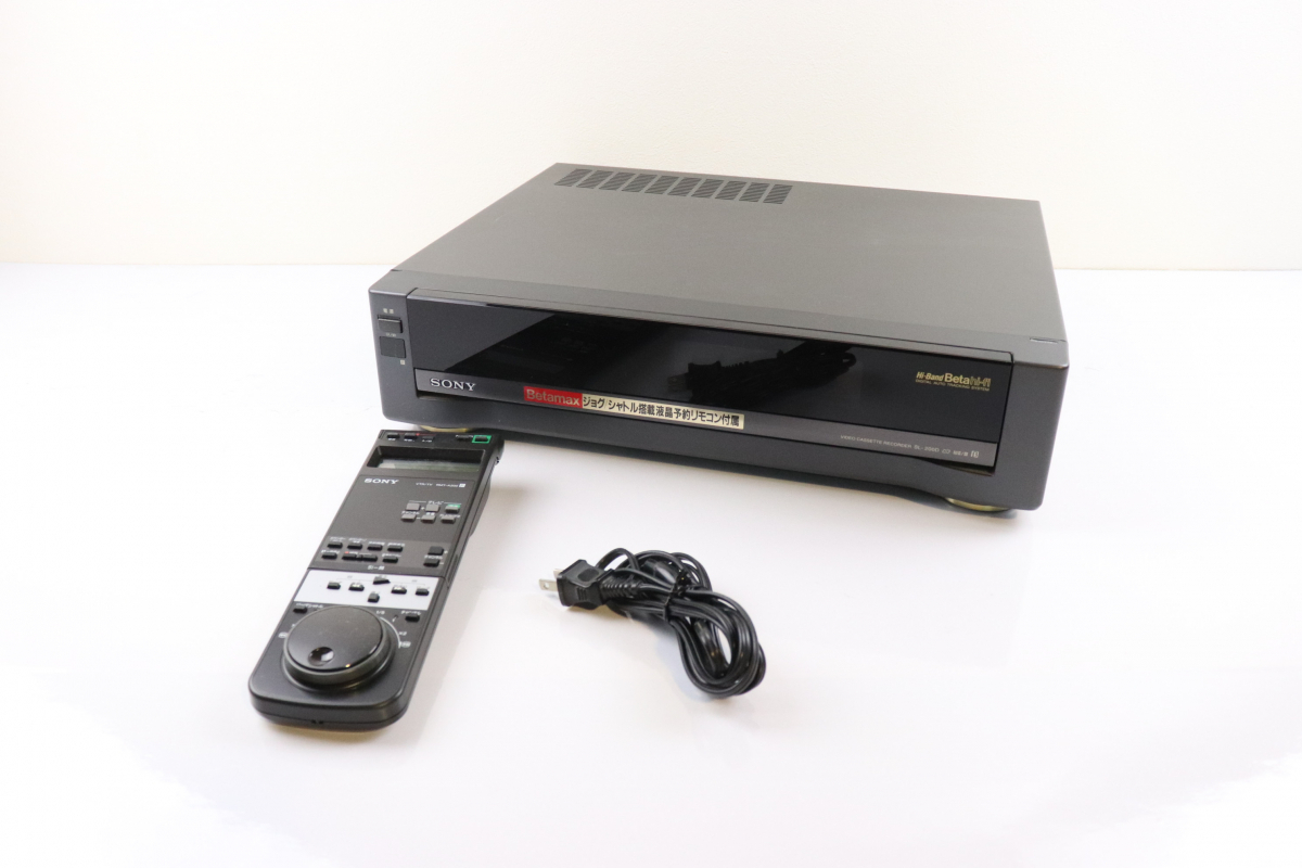 【中古】KM6 ジャンク SONY Betamax ビデオカセットレコーダー/ビデオデッキ SL-6300 通電OKの落札情報詳細 ...