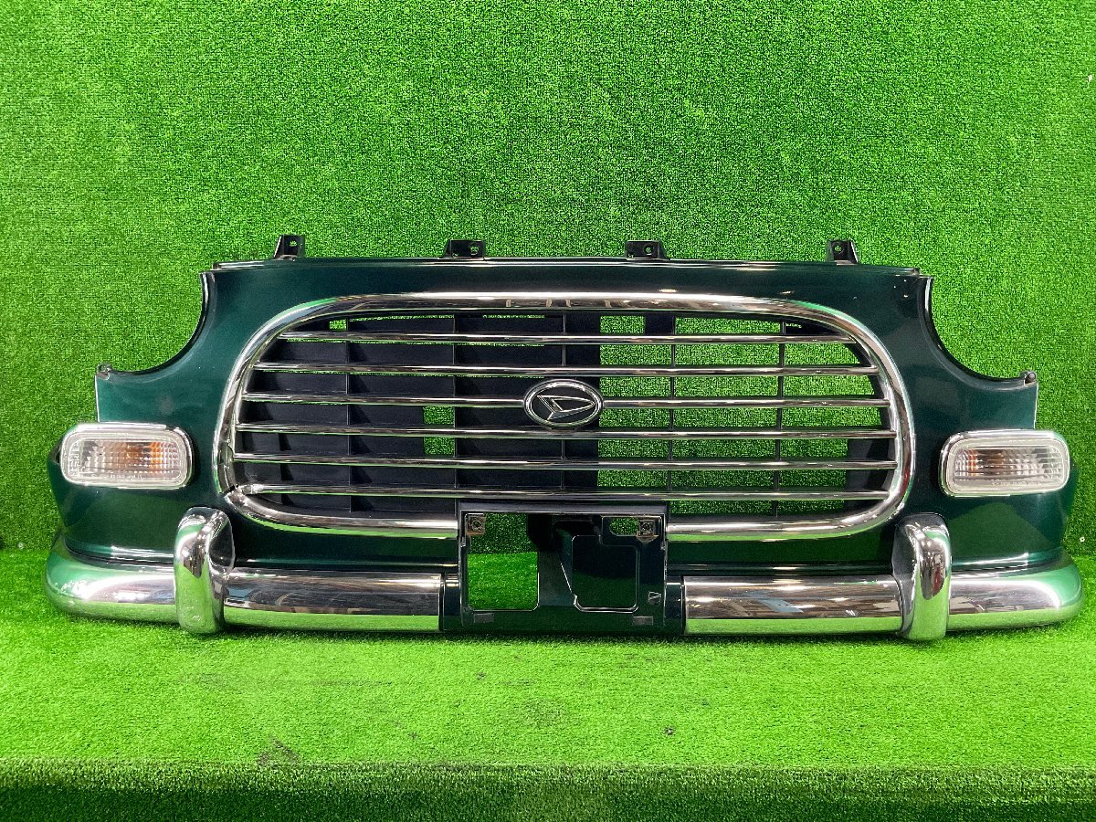 【傷や汚れあり】弐 ミラジーノ L700S ダイハツ純正 フロントバンパー メッキ グリル ターン ウインカー ランプ 34687 G324の ...