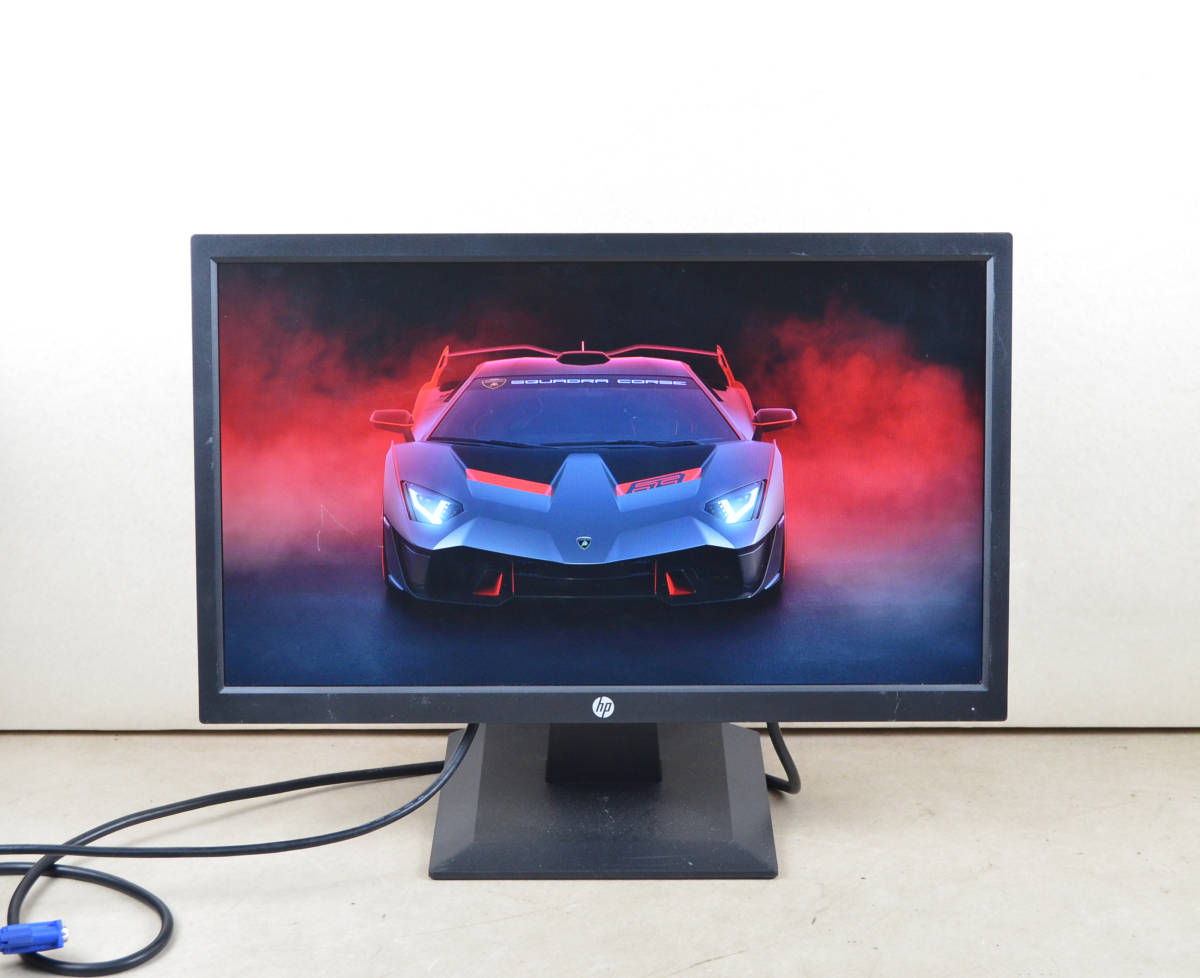 【目立った傷や汚れなし】薄型 HP P204 20型ワイド ゲーミング HDMI / DP端子 LED ディスプレイ ④の落札情報詳細 ...