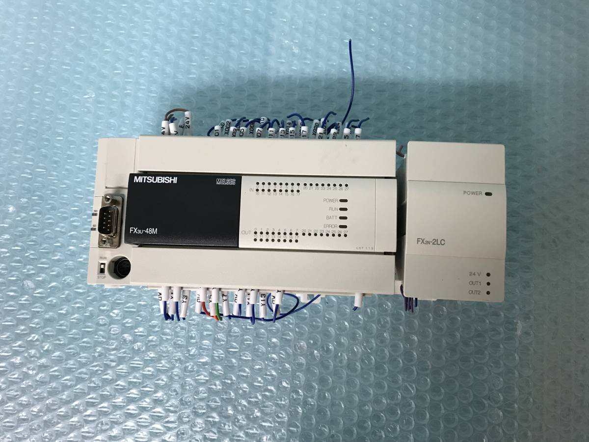 【傷や汚れあり】[KA1217] 三菱電機 MITSUBISHI FX3U-48M FX2N-2LC シーケンサ 動作保証の落札情報詳細 - Yahoo!オークション落札価格検索 オークフリー