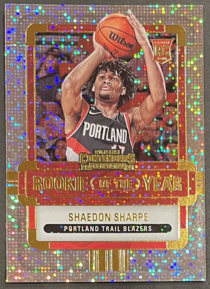 【目立った傷や汚れなし】Shaedon Sharpe 2022-23 Contenders RC Rookie Of The Year Rookie Insert ルーキーカード Panini ...