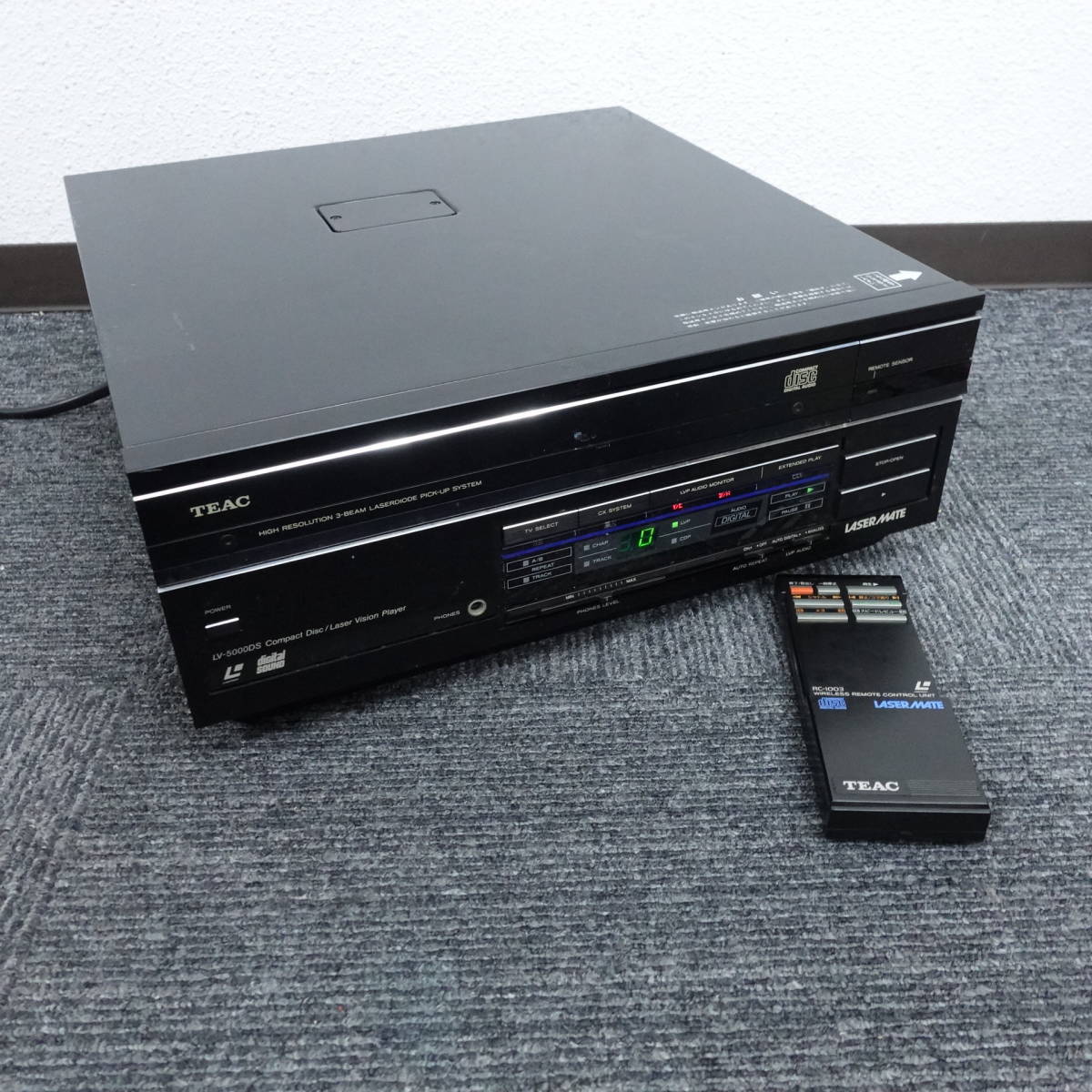 【全体的に状態が悪い】1円スタート TEAC LV-5000DS 60180 COMPACT DISC/LASER VISION PAYER ...