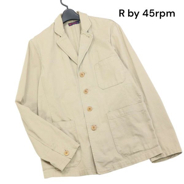 【やや傷や汚れあり】R by 45rpm フォーティファイブ 通年 コットン ツイル♪ ジャケット カバーオール Sz.2 レディース 日本製 ベージュ K3T01195_C#Oの落札情報詳細 ...