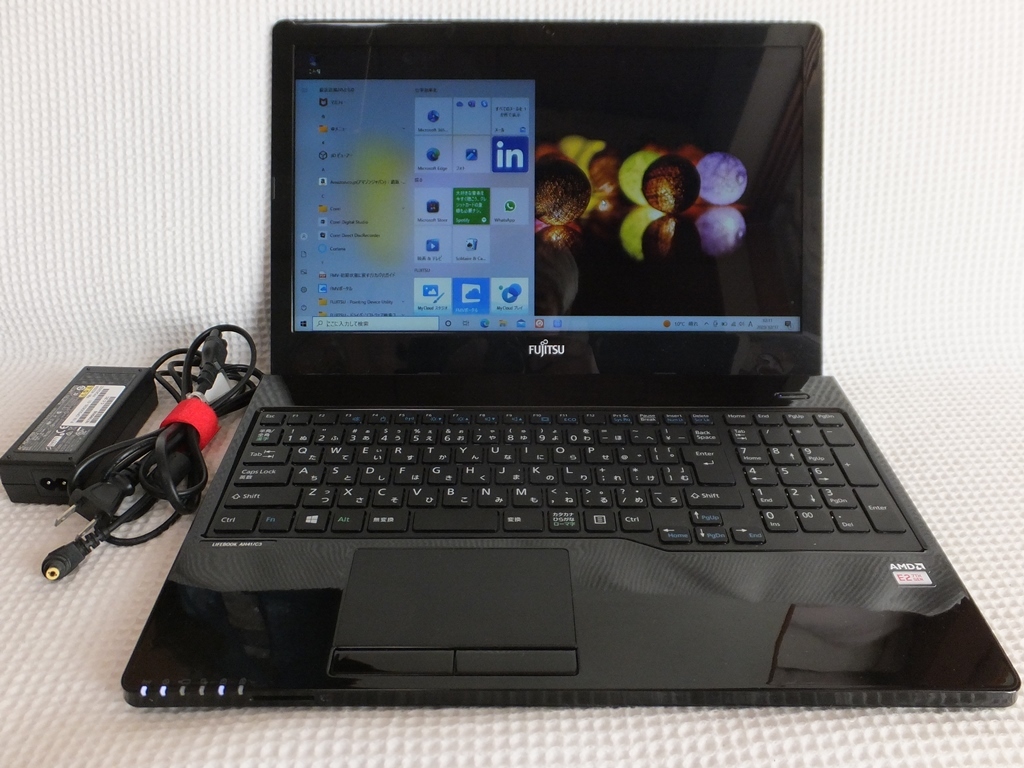 【目立った傷や汚れなし】FUJITSU LIFEBOOK AH41/C3 Windows10 AMD E2-9000 SSD256GBの落札 ...