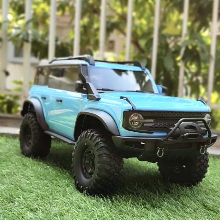 【未使用】即納青 HB-R1001バッテリー2本2速切替 ラジコンクローラー オフロード1/10スケール 4WD RCトラック LEDライト ...