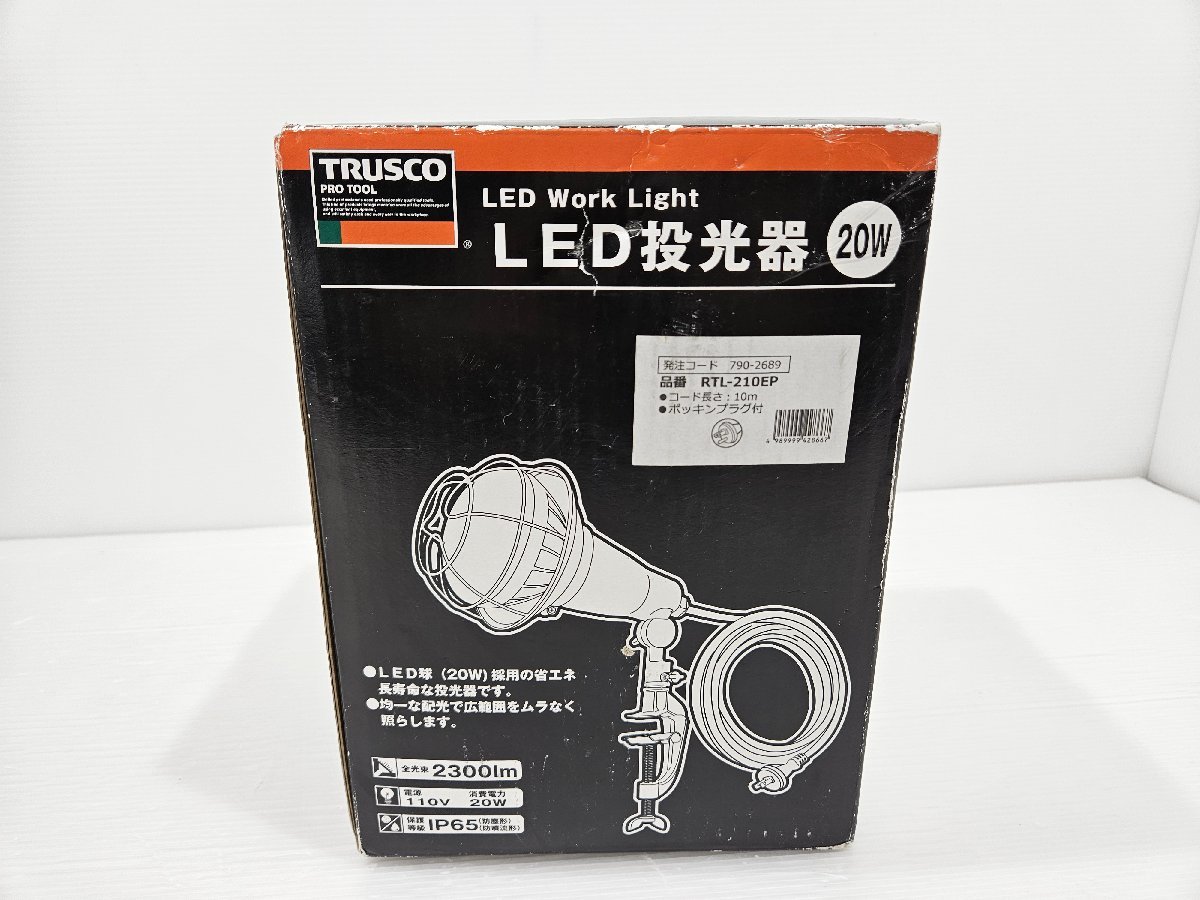【未使用】【TAG・未開封品】TRUSCO LED投光器20W コード長10m RTL-210EP ポッキンプラグ付 102-240102-KY-01-TAGの落札情報詳細 - ヤフオク落札 ...
