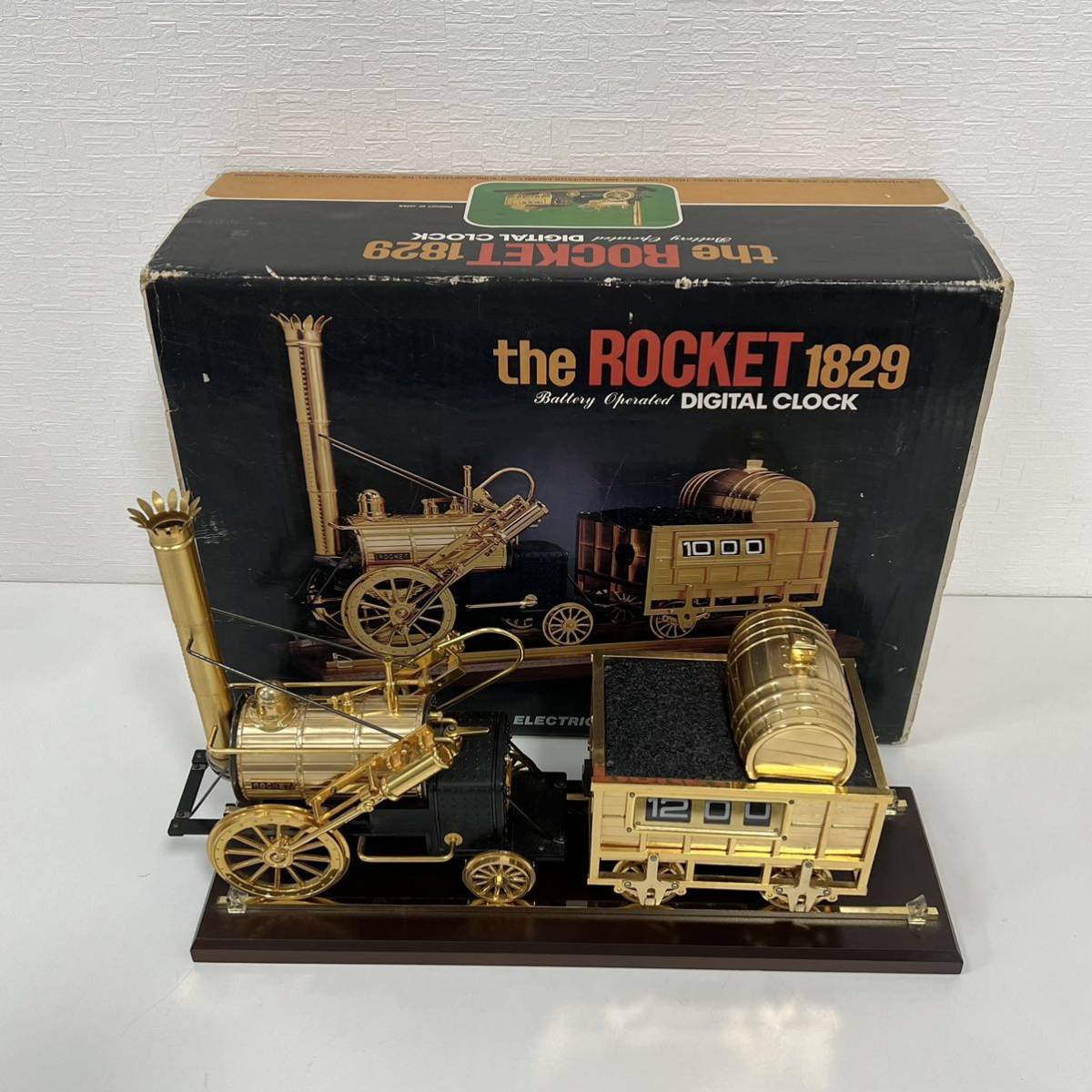 【傷や汚れあり】the ROCKET 1829 DIGITAL CLOCK 蒸気機関車 置時計 箱付 ジャンクの落札情報詳細 - ヤフオク落札 ...