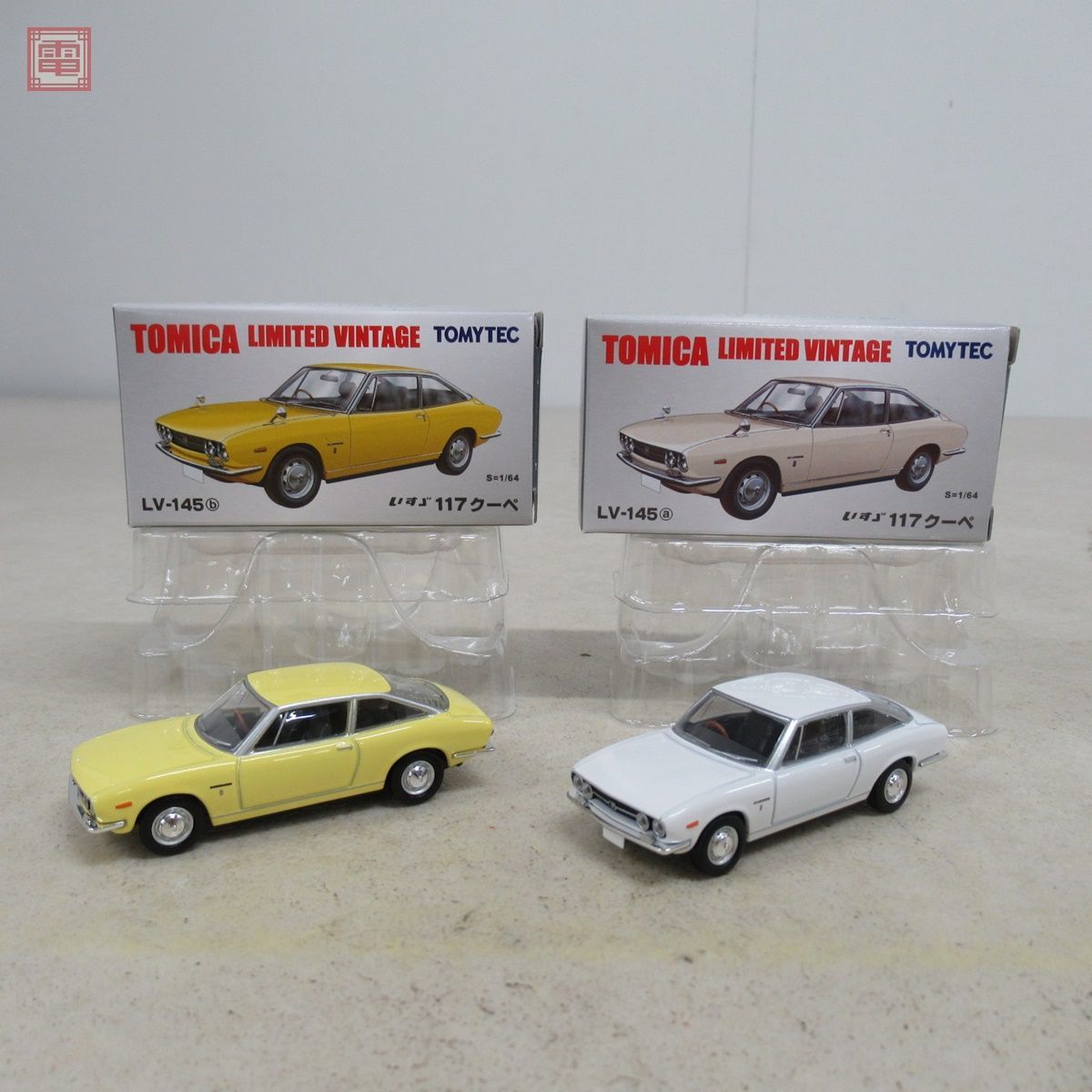【やや傷や汚れあり】トミカ リミテッド ヴィンテージ LV-145 a/b いすゞ 117 クーペ 計2点セット トミーテック TOMICA LIMITED VINTAGE TOMYTEC ...