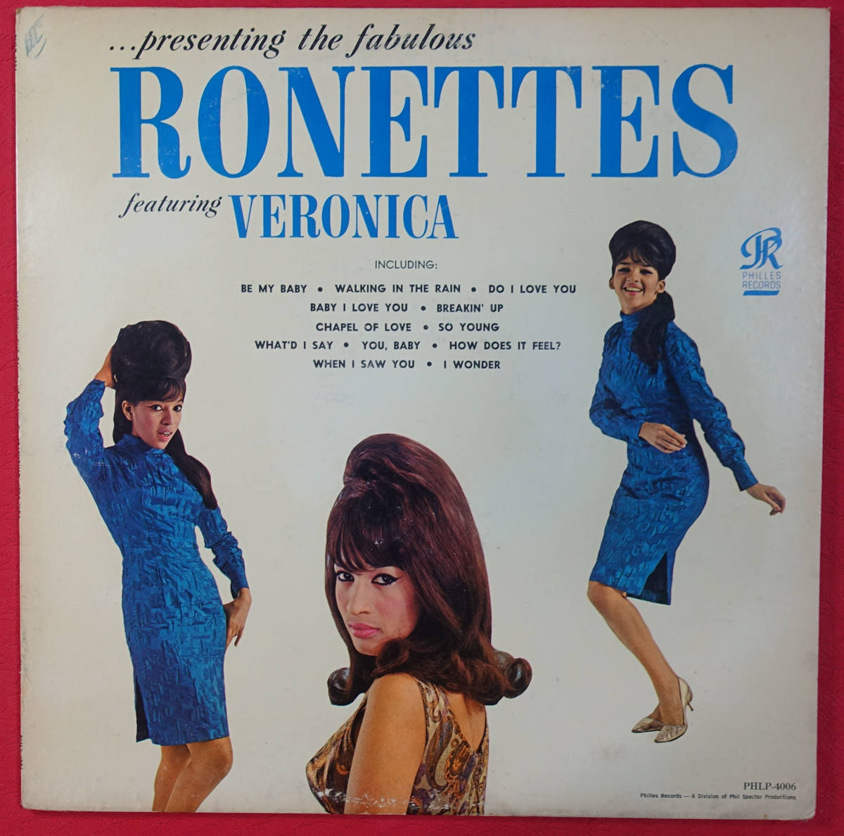 【やや傷や汚れあり】良盤! PHILLES オリジナル LP-4006 Presenting The Fabulous Ronettes ...