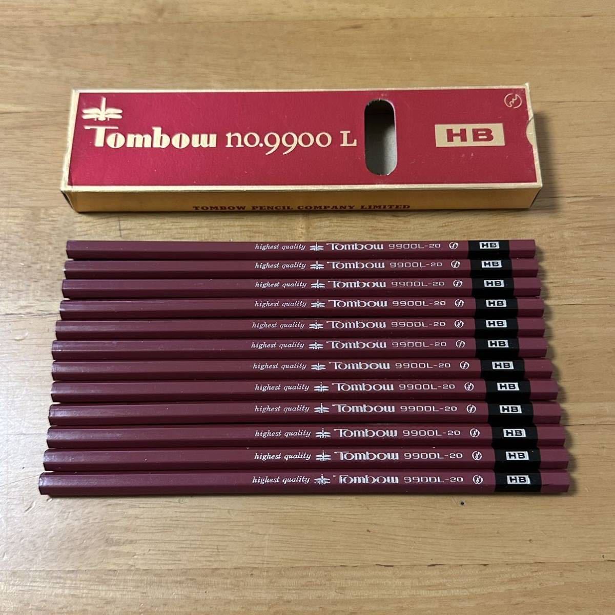 【未使用】新品 廃盤 TOMBOW トンボ 鉛筆 えんぴつ No.9900 L 20 小豆色 HB 1ダース(12本) 三菱鉛筆 ユニ？ 箱付き 昭和レトロ ①の落札情報詳細 - Yahoo ...