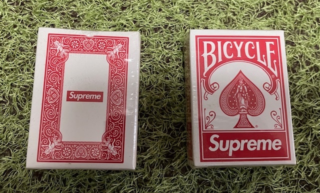 【未使用】【送料無料・新品未開封】Supreme ノベルティトランプ BICYCLE Mini Playing Cards 2個セット ②の ...
