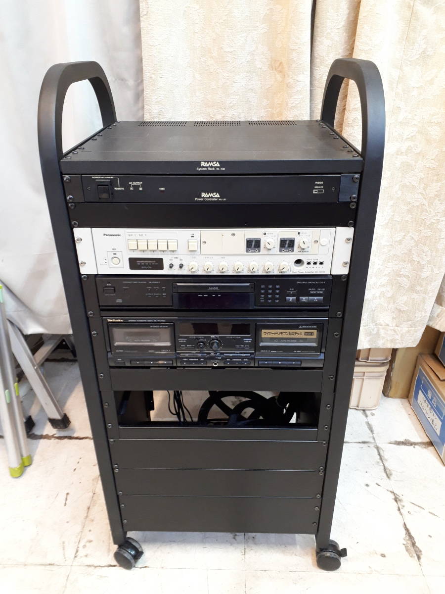【傷や汚れあり】 RAMSA System Rack WL-R02 WU-L61 WA-H120 SL-P3915Z RS-TR4750 通電 ...