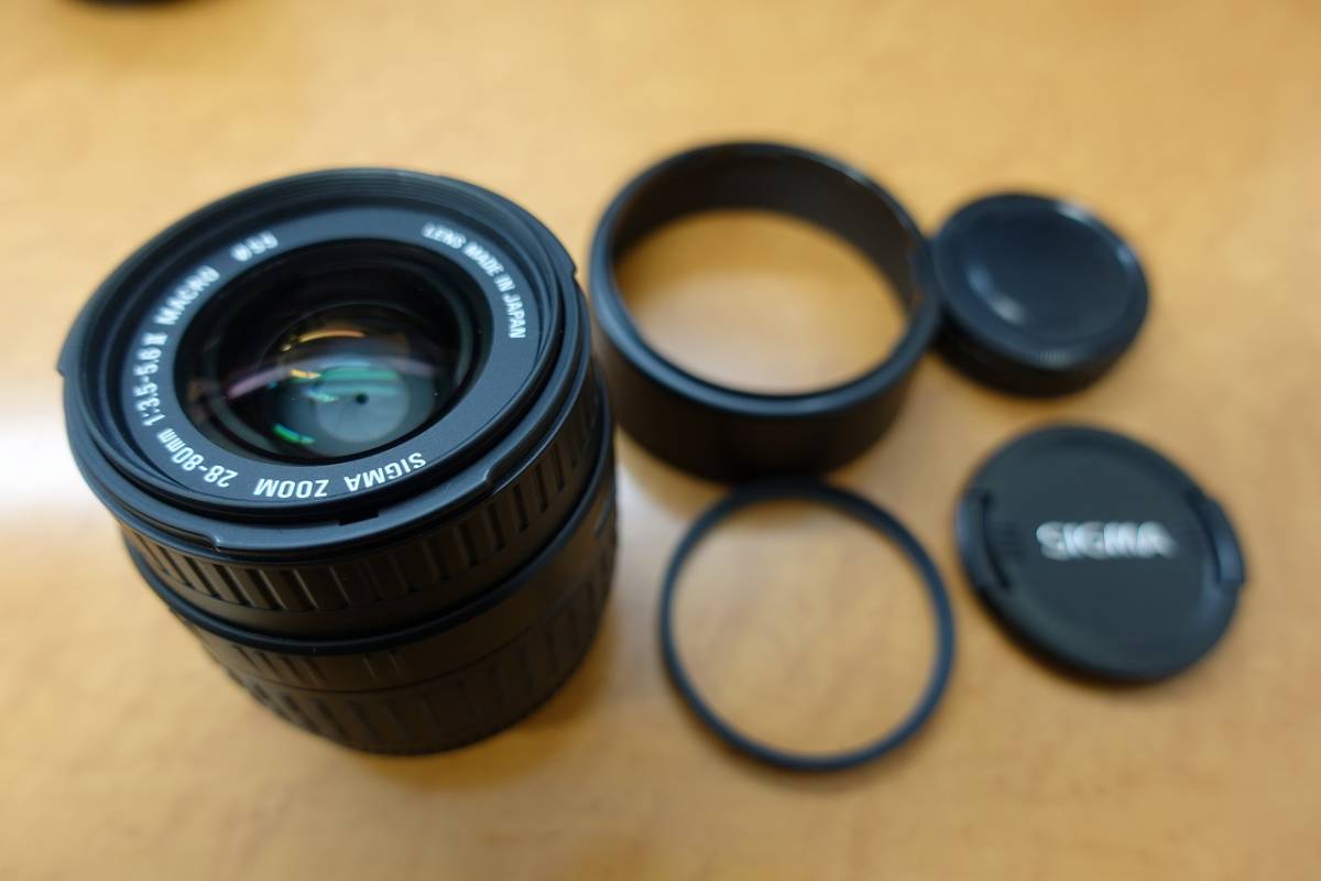 【目立った傷や汚れなし】シグマ SIGMA ZOOM 28-80mm F3.5-5.6 MACRO ペンタックス フード プロテクター付き ...