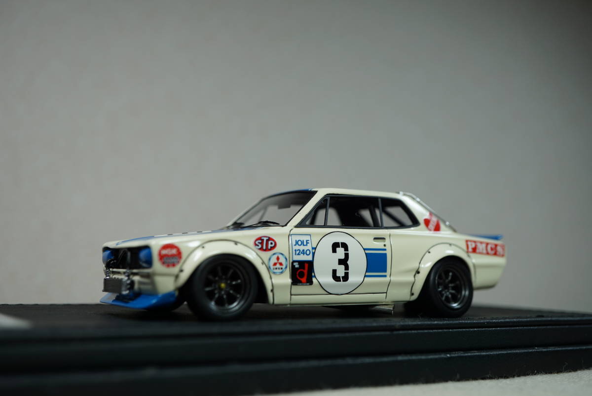 【やや傷や汚れあり】1/43 黒澤 富士マスターズ 優勝 ig-model NISSAN Skyline GT-R #3 Kurosawa ...