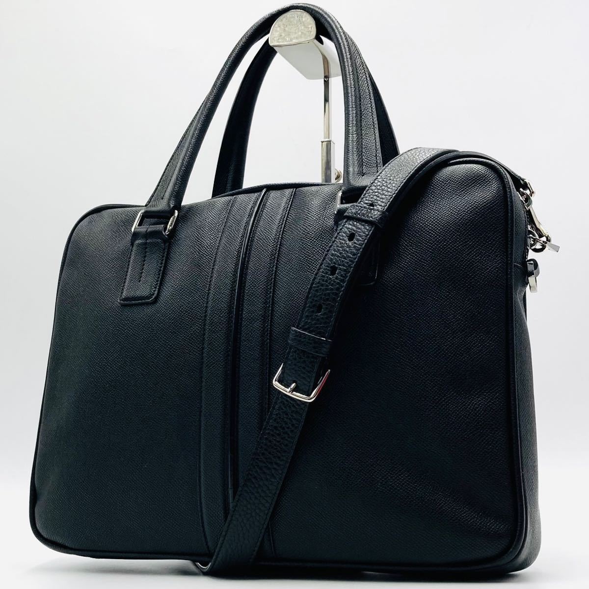 【目立った傷や汚れなし】1円~[極美品] Tod's トッズ 2way メンズ ビジネスバッグ ブリーフケース 斜め掛け ダブルストライプ オールレザー 本革 A4/PC可 通勤 黒の落札情報 ...