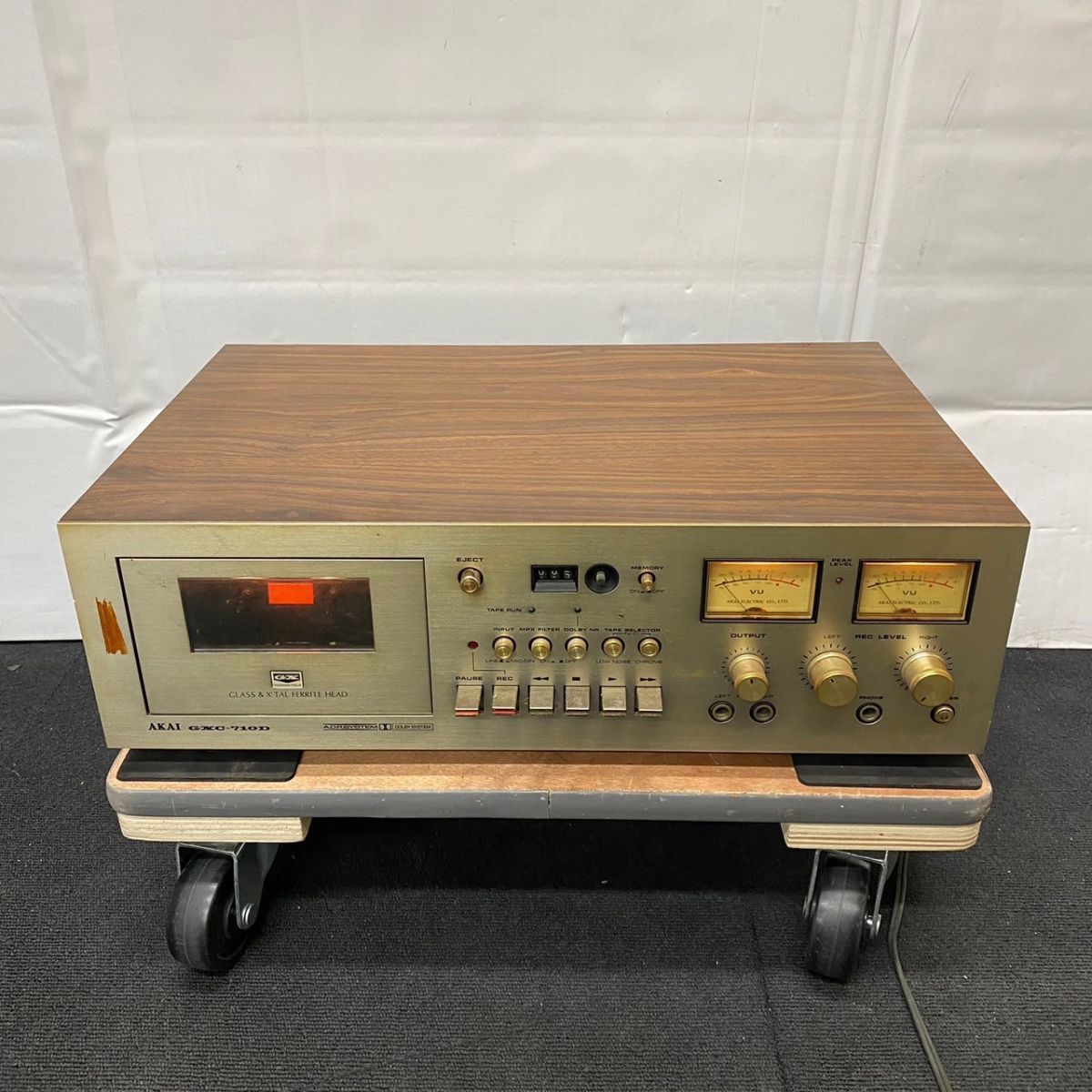 【傷や汚れあり】S506-O18-2977 AKAI アカイ カセットデッキ GXC-710D/60Hz向け？ カセットプレーヤー オーディオ ...