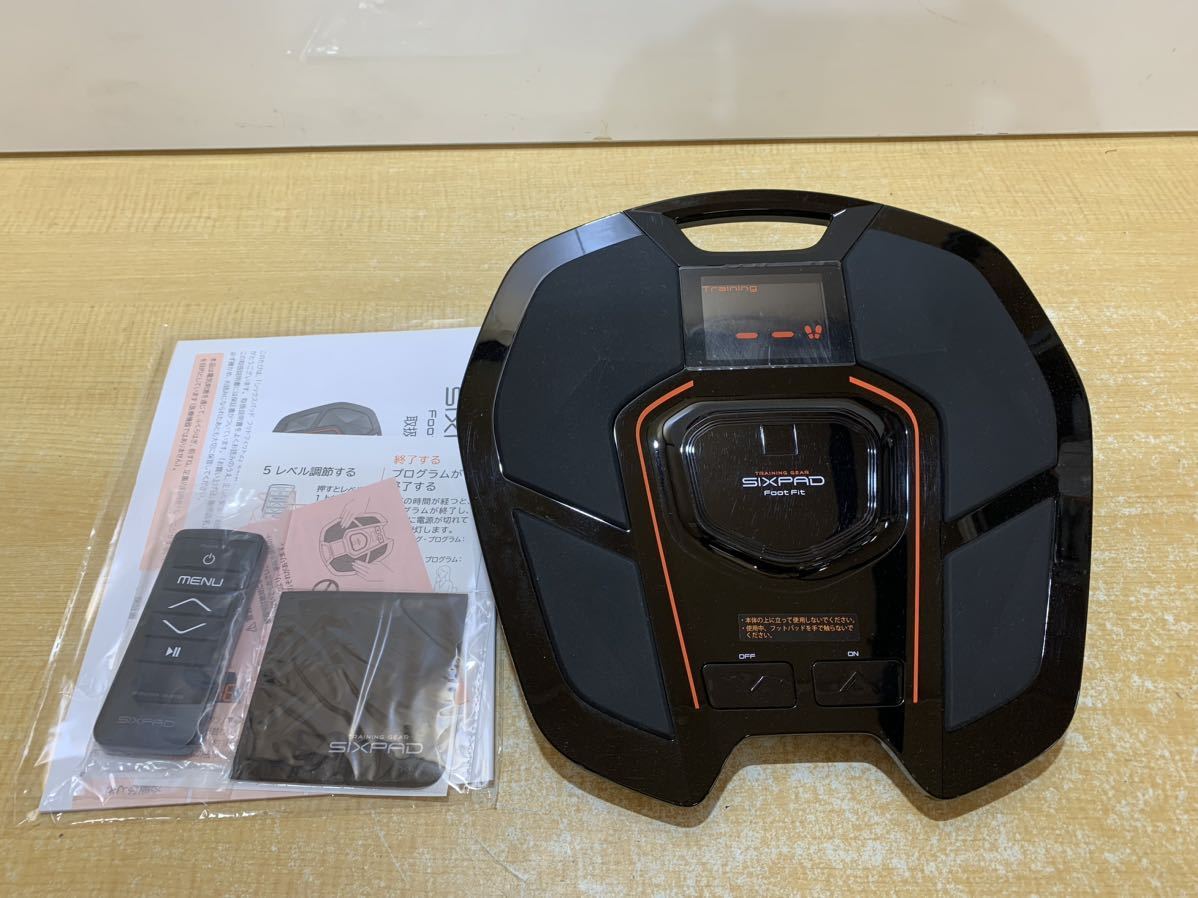 【未使用に近い】 MTG エムティージー シックスパッド TRAINING GEAR SIXPAD Foot Fit 2 SP-FF2310FA AM-BO00A リモコン付き 一度のみ使用 ...