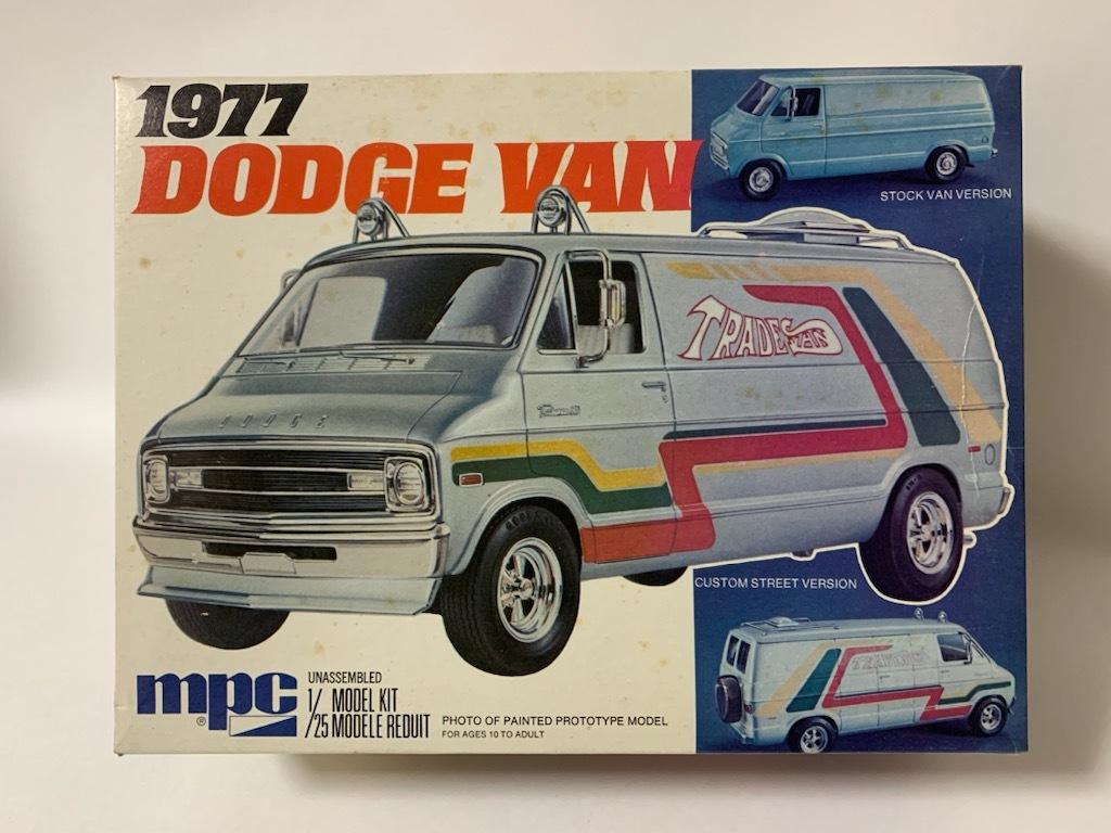 【やや傷や汚れあり】☆1975年製 MPC【1975 DODGE VAN】MOPAR/ダッジ/クライスラー/モパー/キャンピングカー 1/25 ...