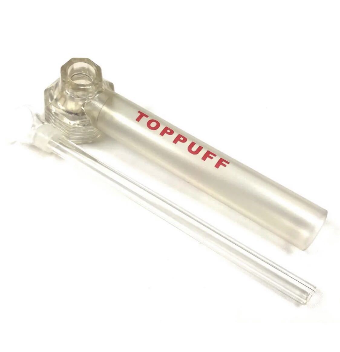 【未使用】TOPPUFF TOP PUFF トップパフ 水パイプ ボング 煙草 たばこ タバコ 喫煙具 喫煙道具 ネット付き ホワイト 白 ...