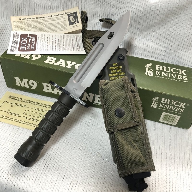 【目立った傷や汚れなし】1～ 箱 シース BUCK M9 大型 パヨネット バック 188 コンバット PHROBISⅢ プロビス サバイバル ハンティング ミリタリー ...