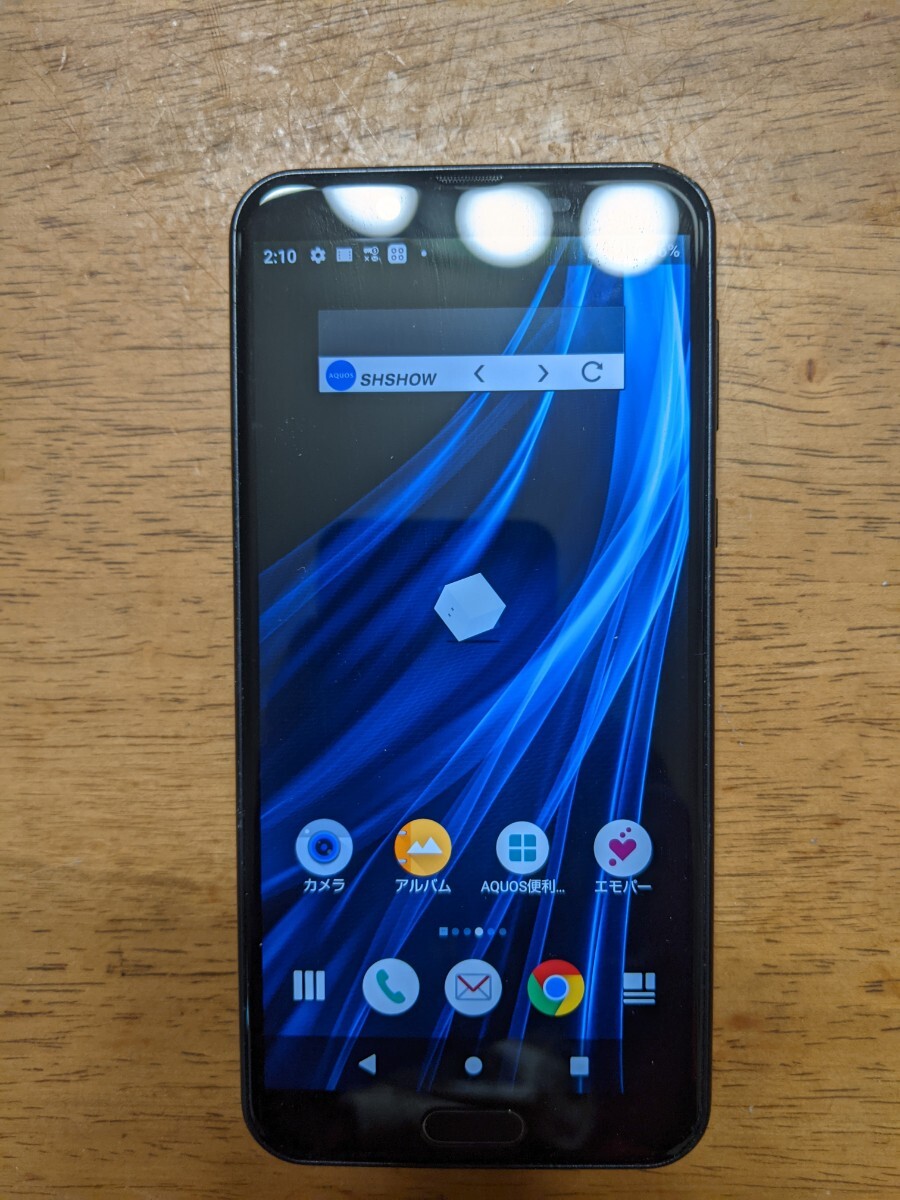 【傷や汚れあり】IY1105 docomo SIMフリー AQUOS sens2 SH-01L SHARP 4Gスマホ 簡易確認＆簡易清掃 ...