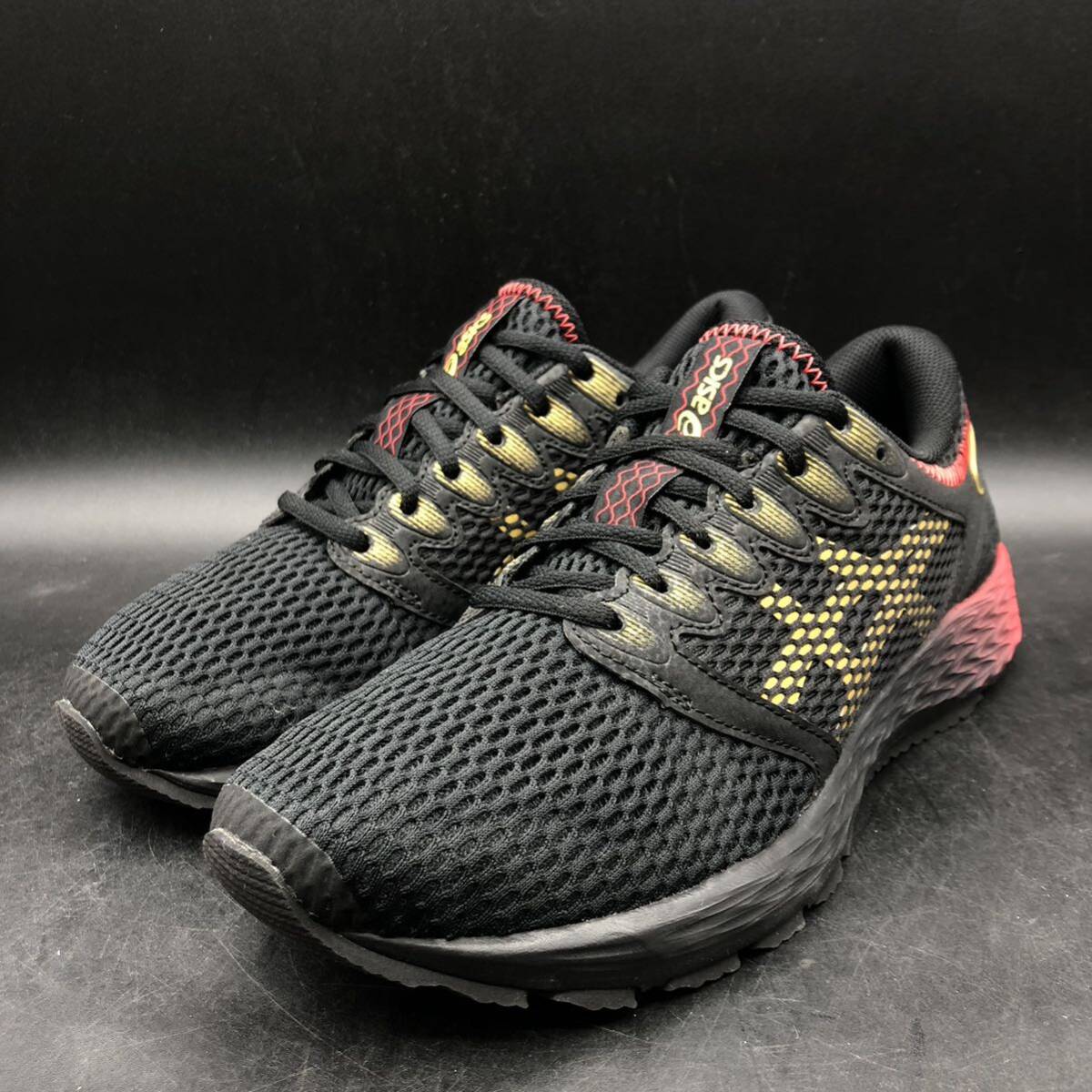 【目立った傷や汚れなし】M2699 美品 asics アシックス Road Hawk FF 2 ランニングシューズ スニーカー メンズ US6 ...