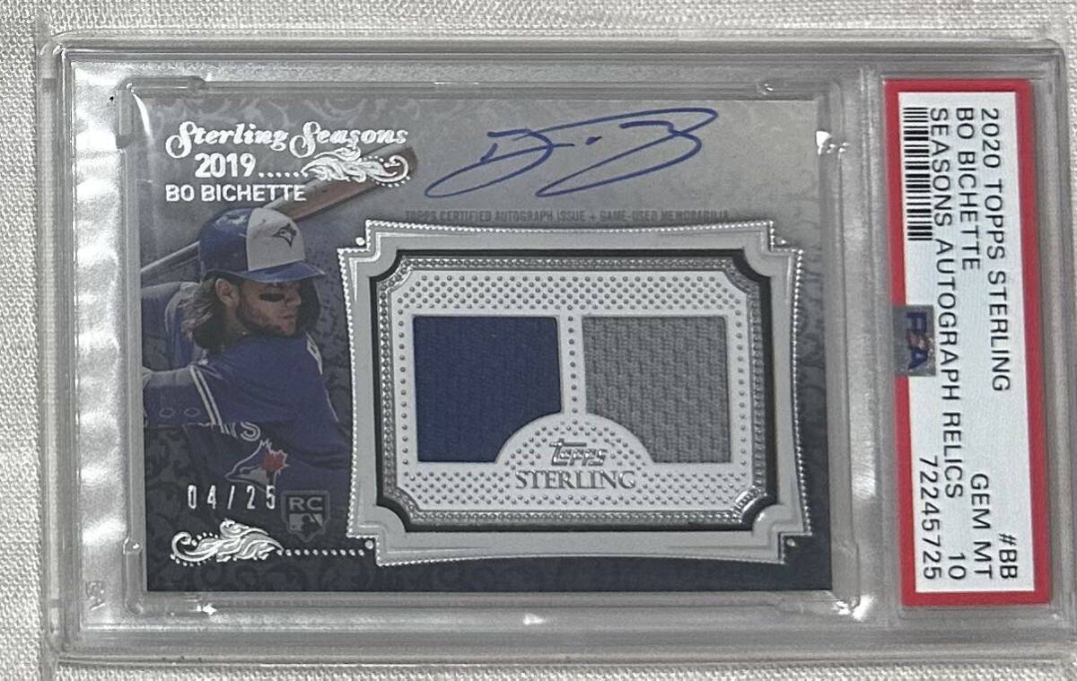 【未使用に近い】PSA 10 Topps Sterling Bo Bichette Seasons Autograph Relics /25 ...
