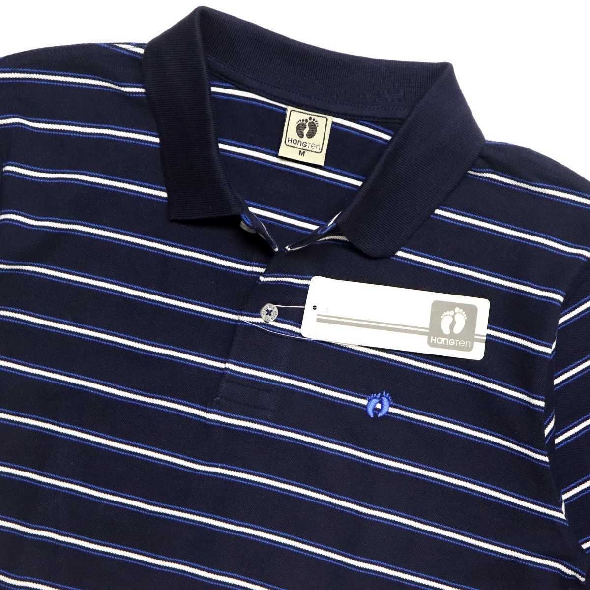 【未使用】 送料390円可能商品 ハンテン HANGTEN ゴルフ GOLF 新品 メンズ ボーダー 半袖 ポロシャツ 紺 Mサイズ [SM323-BL5-M] 一 三 壱★QWER★の落札 ...
