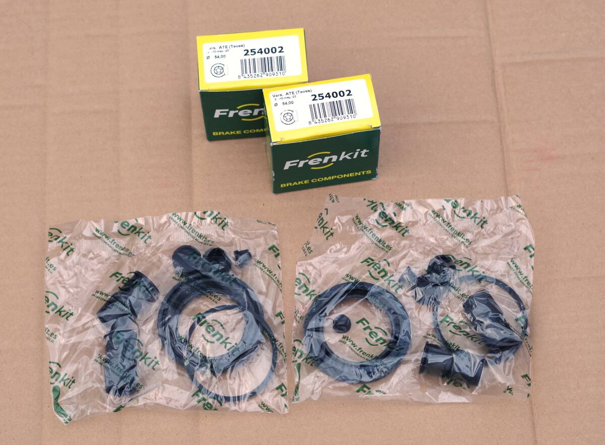 【未使用】キャリパーシールキット＊Ate54mm用・フロント2個＊Golf4/5/6/Newbeetle/Polo(9N/6R)・Audi A1/A3(8L/8P)/TT(8N)など ...