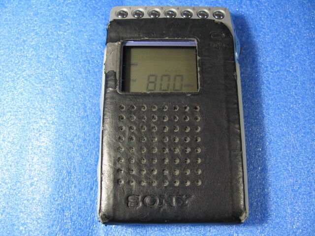 【やや傷や汚れあり】 送料160円～ 訳あり 動作OK ★ ソニー ポケットラジオ ICF-R351 FM AM ♪ SONY 携帯 PLL ...