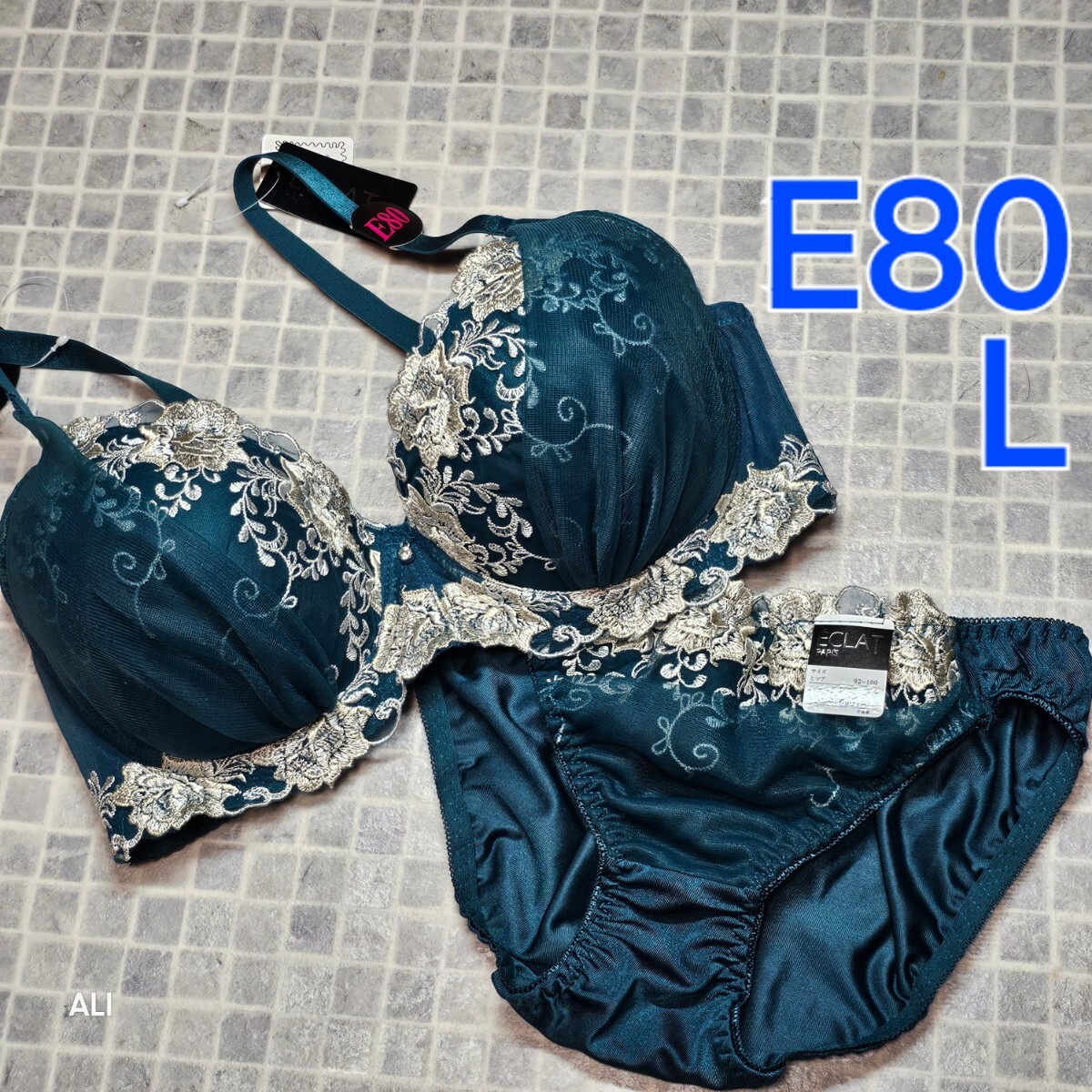 【未使用】1円スタート 11-2 新品 E80 L ブラジャー＆ショーツセット ラグジュアリー 下着 の落札情報詳細 - ヤフオク落札価格検索 オークフリー