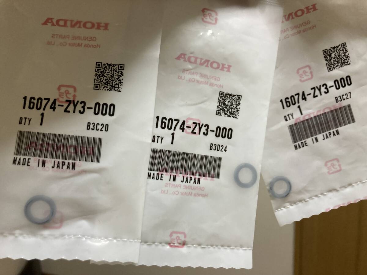 【未使用】ホンダ HONDA 純正 16074-ZY3-000 NSX アクティ S2000 インジェクターOリング 7.3X2.2 ...