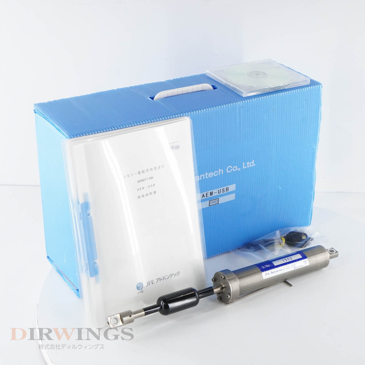 【やや傷や汚れあり】[DW]8日保証 02/2023CAL AEM-USB INFINITY-EM JFE Advantech JFEアドバンテック メモリー電磁流向流速計 小型メモリー流速計 ...