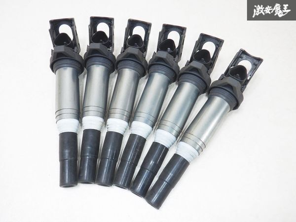【やや傷や汚れあり】実動品！保証付 BMW純正 イグニッションコイル 6本 セット 8616153 E39 E60 E61 F10 F11 ...