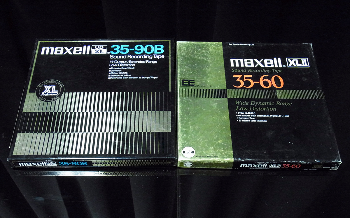 【やや傷や汚れあり】maxell マクセル UD XL 35-90、XLⅡ 35-60 7号 オープンリールテープ 2本セット ジャンク品 の落札情報詳細 - ヤフオク落札価格検索 オークフリー