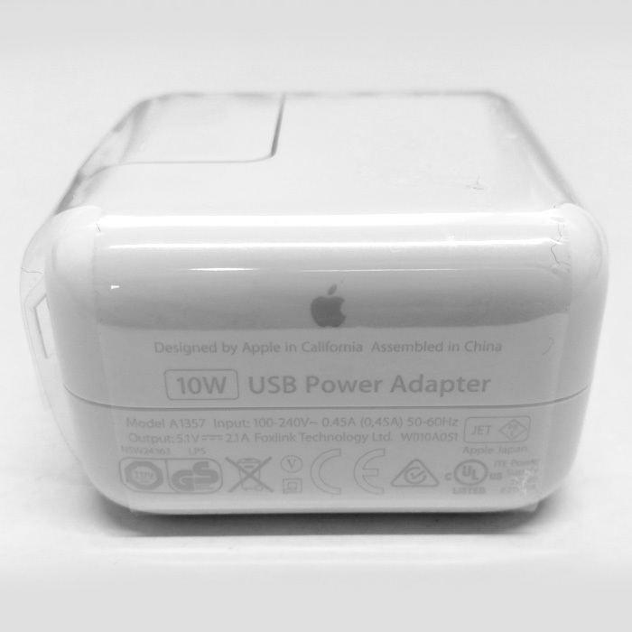 【未使用】新品 Apple 純正 10W USB ACアダプタ A1357 充電器 iPhone iPad iPod 使用可能の落札情報詳細 ...